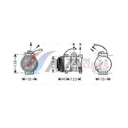 AVA QUALITY COOLING Kompressor, Klimaanlage aiak015 f&uuml;r Skoda VW