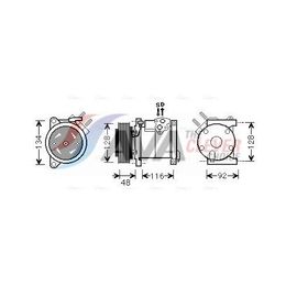 AVA QUALITY COOLING Kompressor, Klimaanlage crak102 f&uuml;r PLYMOUTH DODGE Chrysler