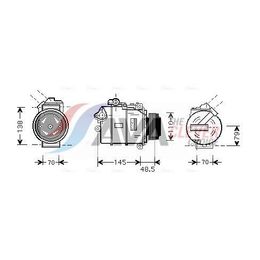AVA QUALITY COOLING Kompressor, Klimaanlage bwak309 f&uuml;r BMW