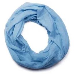 Loop styleBREAKER "Seidiger unifarbener Loop", Damen, blau, Obermaterial: 100% Viskose CV., Modisch, Modet&uuml;cher Loop
