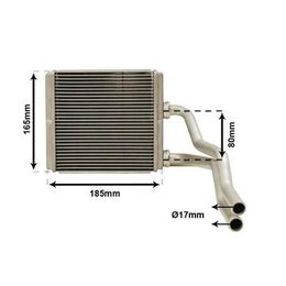Van Wezel W&auml;rmetauscher, Innenraumheizung 37016703 f&uuml;r Opel Suzuki