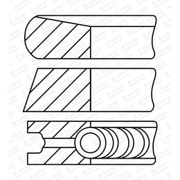 GOETZE ENGINE Kolbenringsatz 0845200700