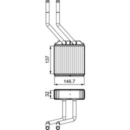 Valeo W&auml;rmetauscher, Innenraumheizung 811520 f&uuml;r Ford