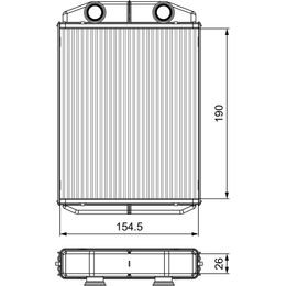 Valeo W&auml;rmetauscher, Innenraumheizung 811553 f&uuml;r DACIA