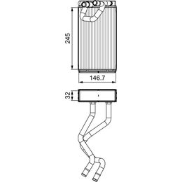 Valeo W&auml;rmetauscher, Innenraumheizung 811547 f&uuml;r NISSAN