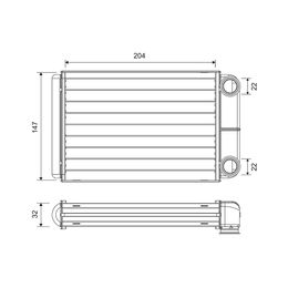 Valeo W&auml;rmetauscher, Innenraumheizung 811516 f&uuml;r Opel CADILLAC (SGM)