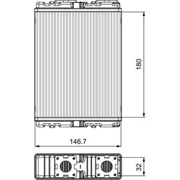Valeo W&auml;rmetauscher, Innenraumheizung 811557 f&uuml;r Ford MITSUBISHI NISSAN