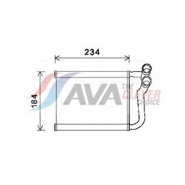 AVA QUALITY COOLING W&auml;rmetauscher, Innenraumheizung hy6253 f&uuml;r HYUNDAI