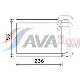 AVA QUALITY COOLING W&auml;rmetauscher, Innenraumheizung hy6391 f&uuml;r KIA