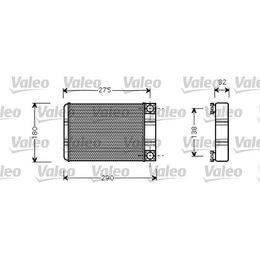 Valeo W&auml;rmetauscher, Innenraumheizung 812321 f&uuml;r Mercedes