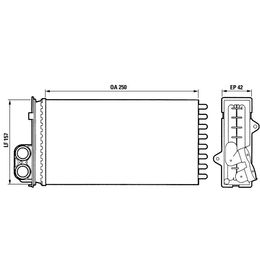 Valeo W&auml;rmetauscher, Innenraumheizung 883976 vorne f&uuml;r Peugeot