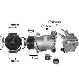 Van Wezel Kompressor, Klimaanlage 1800k586 f&uuml;r Ford