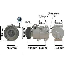 Van Wezel Kompressor, Klimaanlage 8301k703 f&uuml;r KIA