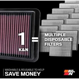 K&N FILTERS K&N FILTERS Luftfilter 332305 Langzeitfilter 24mm f&uuml;r VAUXHALL