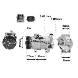 Van Wezel Kompressor, Klimaanlage 4300k639 f&uuml;r RENAULT