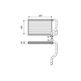 Valeo W&auml;rmetauscher, Innenraumheizung 811568 f&uuml;r KIA