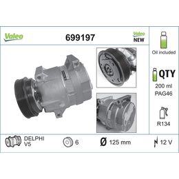 Valeo Kompressor, Klimaanlage NEW ORIGINAL PART 699197 f&uuml;r RENAULT