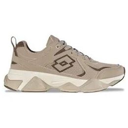Sneaker Lotto, Herren, Gr. 39, sand, taupe, Kunstfaser, Synthetik, mehrfarbig, Schuhe Sneaker, - in angesagtem Millenium Look