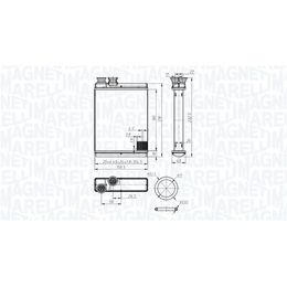 MAGNETI MARELLI W&auml;rmetauscher, Innenraumheizung 350218486000 f&uuml;r Citro&euml;n/Peugeot