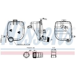 NISSENS Ausgleichsbeh&auml;lter, K&uuml;hlmittel 996417 f&uuml;r RENAULT