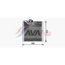AVA QUALITY COOLING Verdampfer, Klimaanlage rtv668 f&uuml;r RENAULT