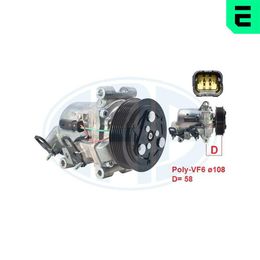 ERA Kompressor, Klimaanlage 670108 f&uuml;r Peugeot Citro&euml;n/Peugeot