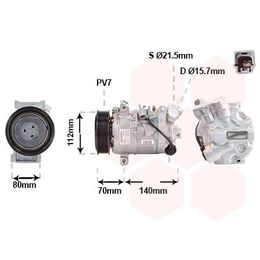Van Wezel Kompressor, Klimaanlage 3001k715 f&uuml;r Mercedes