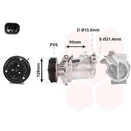 Van Wezel Kompressor, Klimaanlage 4300k495 f&uuml;r RENAULT