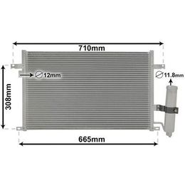 Van Wezel Kondensator, Klimaanlage 81005056 f&uuml;r DAEWOO CHEVROLET