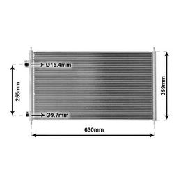 Van Wezel Kondensator, Klimaanlage 25005165 f&uuml;r HONDA