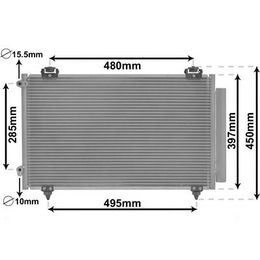 Van Wezel Kondensator, Klimaanlage 53005286 f&uuml;r TOYOTA