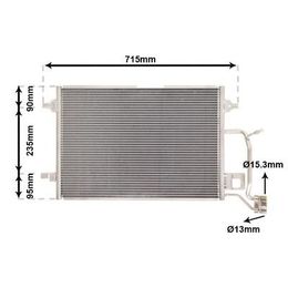 Van Wezel Kondensator, Klimaanlage 03005173 f&uuml;r Audi