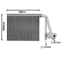 Van Wezel Verdampfer, Klimaanlage 4300v566 f&uuml;r RENAULT