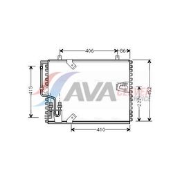 AVA QUALITY COOLING Kondensator, Klimaanlage bw5183 f&uuml;r ALPINA
