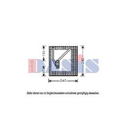 AKS DASIS Verdampfer, Klimaanlage 820283n f&uuml;r VAG