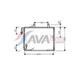 AVA QUALITY COOLING Kondensator, Klimaanlage bw5147 f&uuml;r ALPINA