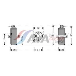 AVA QUALITY COOLING Trockner, Klimaanlage cnd202 f&uuml;r CITRO&Euml;N PEUGEOT