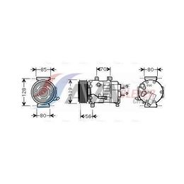 AVA QUALITY COOLING Kompressor, Klimaanlage cnak256 f&uuml;r Peugeot