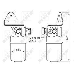 NRF Trockner, Klimaanlage 33334 f&uuml;r AUDI