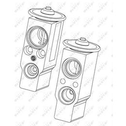 NRF Expansionsventil, Klimaanlage 38374 f&uuml;r VAUXHALL SAAB VW PEUGEOT
