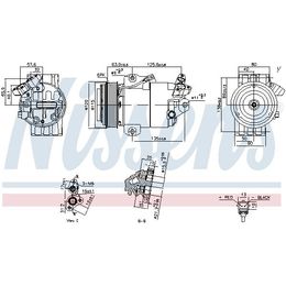 NISSENS Kompressor, Klimaanlage 891012 f&uuml;r RENAULT