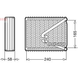 DENSO Verdampfer, Klimaanlage dev09010 f&uuml;r FIAT