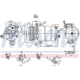 NISSENS Kompressor, Klimaanlage 890794 f&uuml;r Ford