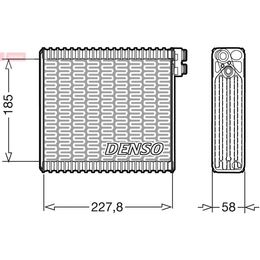 DENSO Verdampfer, Klimaanlage dev09011 f&uuml;r FIAT