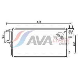 AVA QUALITY COOLING Kondensator, Klimaanlage fd5617d f&uuml;r Ford