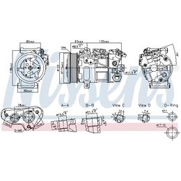 NISSENS Kompressor, Klimaanlage 891017 f&uuml;r NISSAN RENAULT