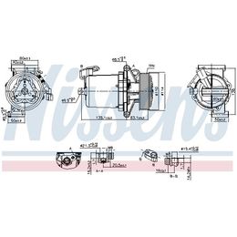 NISSENS Kompressor, Klimaanlage 890172 f&uuml;r NISSAN