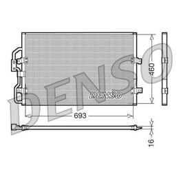 DENSO Kondensator, Klimaanlage dcn07040 f&uuml;r Citro&euml;n/Peugeot Citro&euml;n