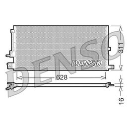 DENSO Kondensator, Klimaanlage dcn11007 f&uuml;r JAGUAR