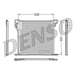 DENSO Kondensator, Klimaanlage dcn17030 f&uuml;r Mercedes